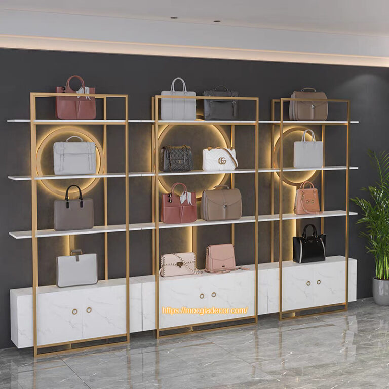 Kệ trưng bày túi xách TX113 - Nội Thất Mộc Gia